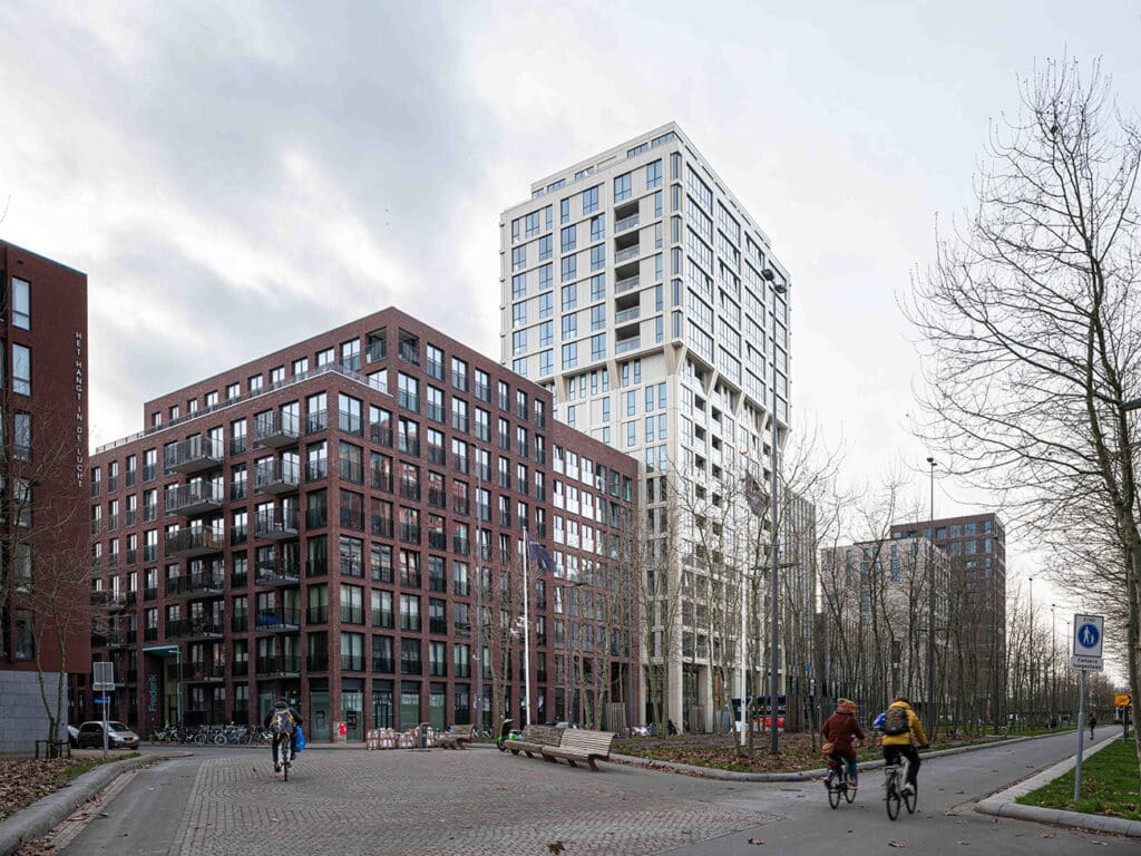 Stylish facades for stately residential tower