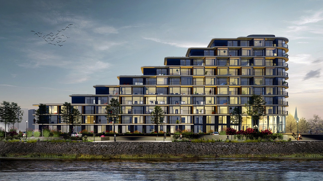 Waterside II: Unique residential location on the river Meuse